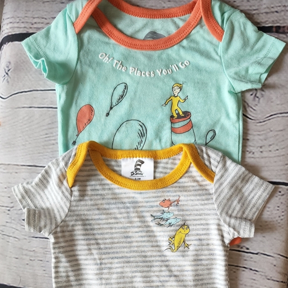 Dr. Seuss | One Pieces | Bundle Of 2 Onsies 3mo Dr Seuss Onsies | Poshmark
